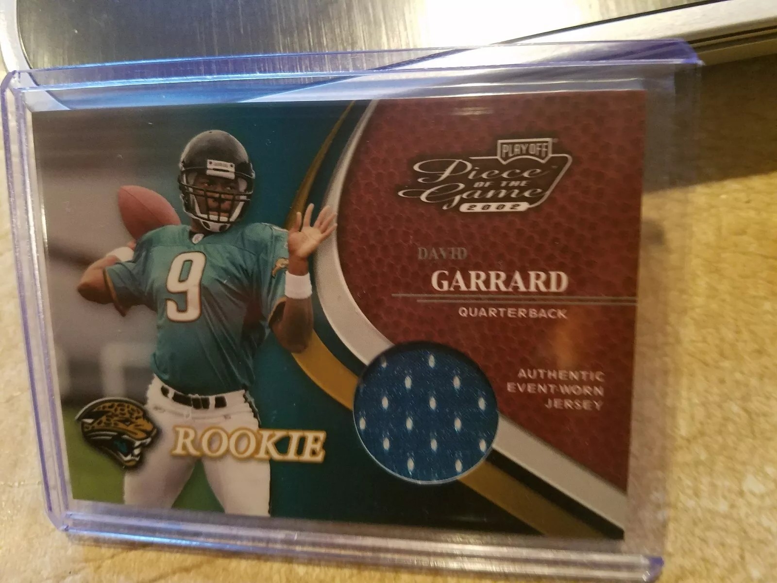 2002 Playoff Piece of the Game #316/500 David Garrard Jacksonville ...