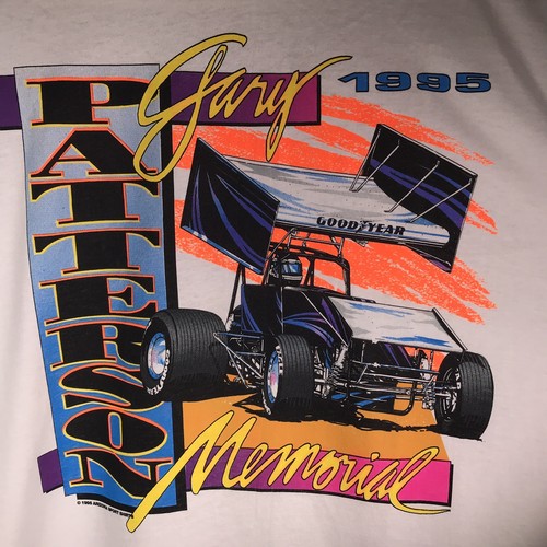 Gary Patterson XL 1995 Memorial T Shirt NARC SCRA Dirt Track Racing ...