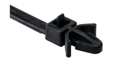 50pcs HellermannTyton 9" Arrowhead Mount Cable Tie, Outdoor, Black ...