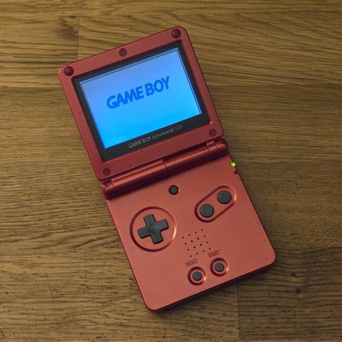 Nintendo GameBoy Advance SP Red AGS-001, Tested & Working! | eBay