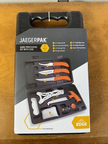 New Outdoor Edge Jaeger-Pak 8 Piece Processing Hunting Gutting Knife ...