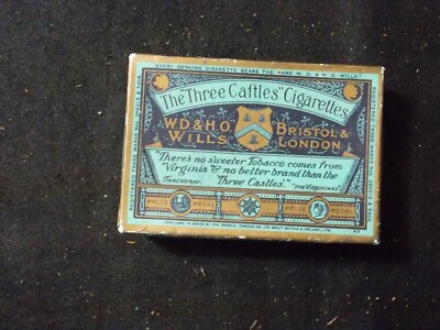 Vintage Wills Three Castles Empty Cigarette Box Tobacciana | eBay