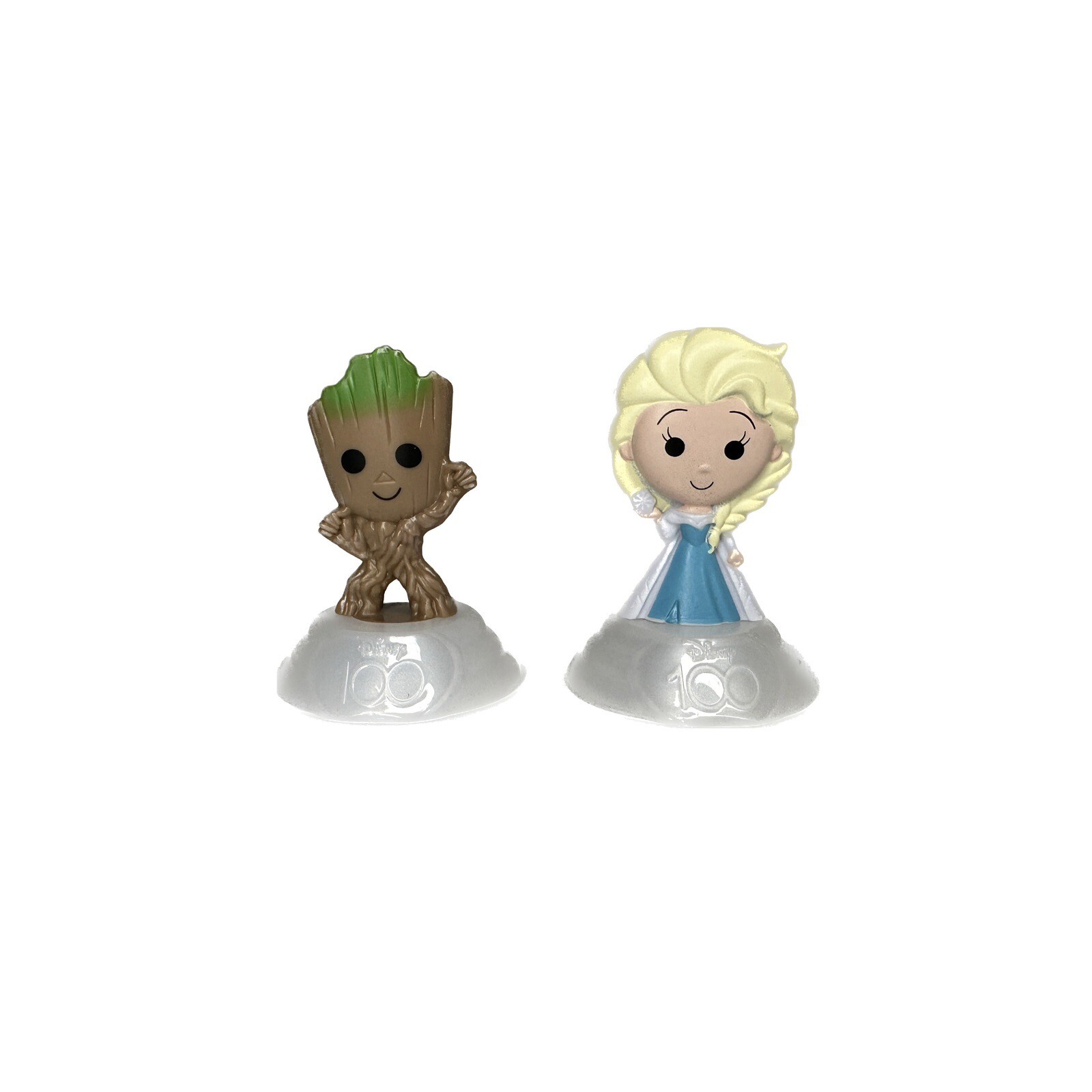 2023 McDONALDS HAPPY MEAL TOYS DISNEY 100 FROZEN ELSA AND GROOT VINYL ...