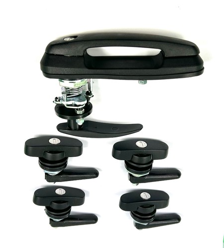 Ute Canopy Rear Handle & 4 Keyed Alike Side Window Locks 26-32mm Glass ...