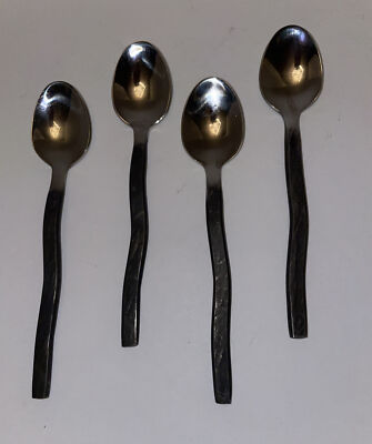 4 GS Stainless New Wave Flatware Silverware Demitasse Espresso Gourmet ...