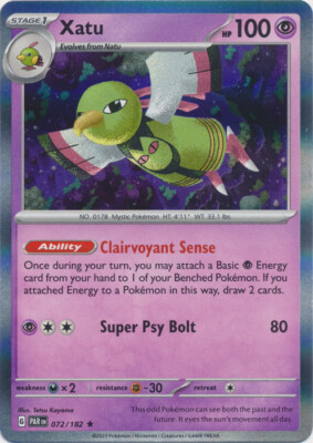 Pokemon SV04: Paradox Rift: Xatu - 072/182 Holofoil | eBay