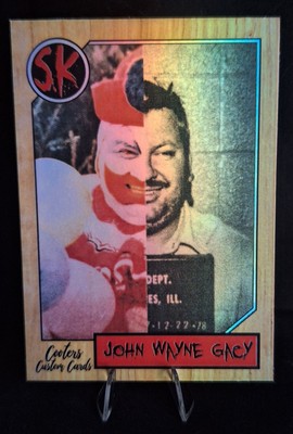 Custom John Wayne Gacy Serial Killer Rainbow Foil Card Killer Clown | eBay