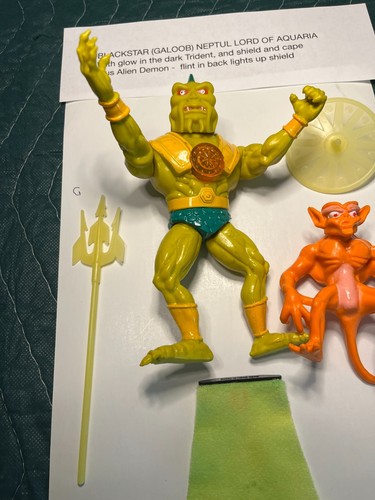 1983 Neptul & Alien Demon Complete Blackstar Vintage Galoob Figure ...