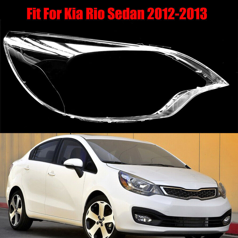 Fit For Kia Rio Sedan 1Pcs Headlight Headlamp Clear Lens Right Cover ...