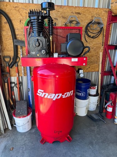 Snap On 7.0 hp 80 gallon three phase air compressor 175 psi max ...