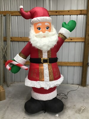 8ft Gemmy Airblown Inflatable Prototype Christmas Luxe Santa #117869 | eBay