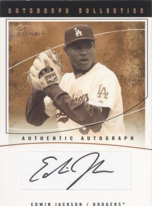 2004 Flair - Autograph Collection Edwin Jackson #AC-EJ /183 (AU) for ...