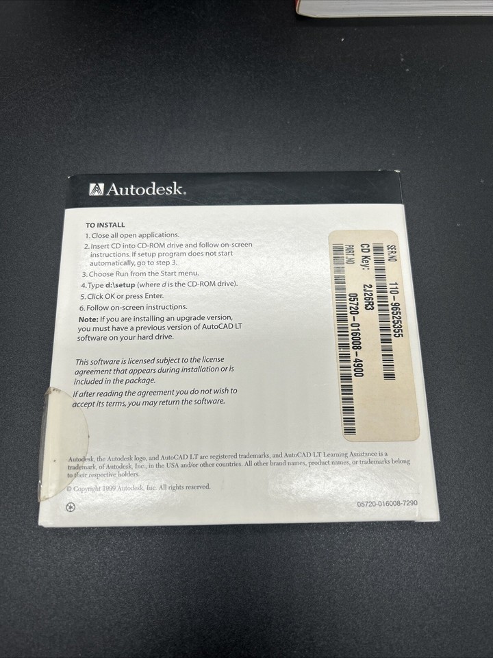AutoDesk Upgrade AutoCad LT 2000 Extending The Design Team | eBay