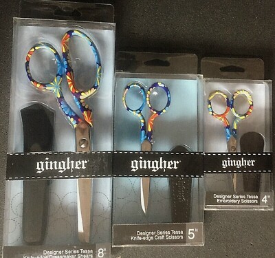 Gingher Designer Series Scissors TESSA~ 4" 5" or 8" NIB !!!! | eBay