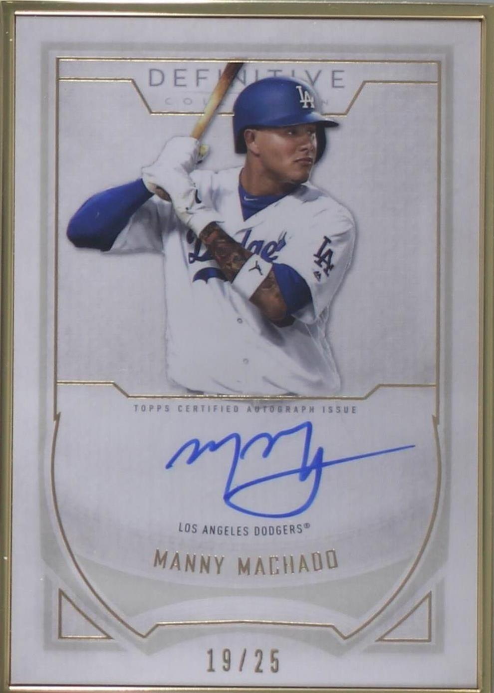 2019 Topps Definitive Collection - Framed Autograph Collection Manny ...