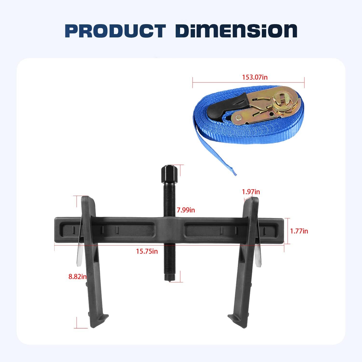 6980 Heavy Duty Brake Drum and Rotor Puller For Brake Drums Rotors ...
