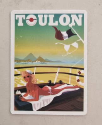 Toulon Mexico Sticker Decal Travel Tourism for laptop suitcase Cancun ...
