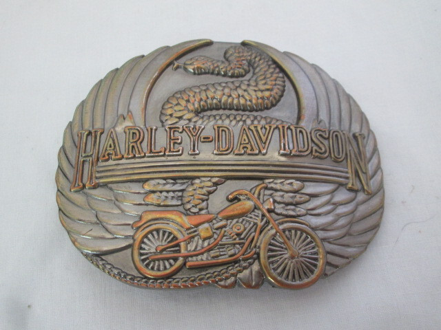 Harley Davidson Motorcycle Buckle Rattlesnake Snake B… - Gem