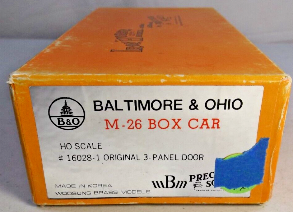 HO Iron Horse Models brass B&O M-26 boxcar in original box (lot BB100 ...
