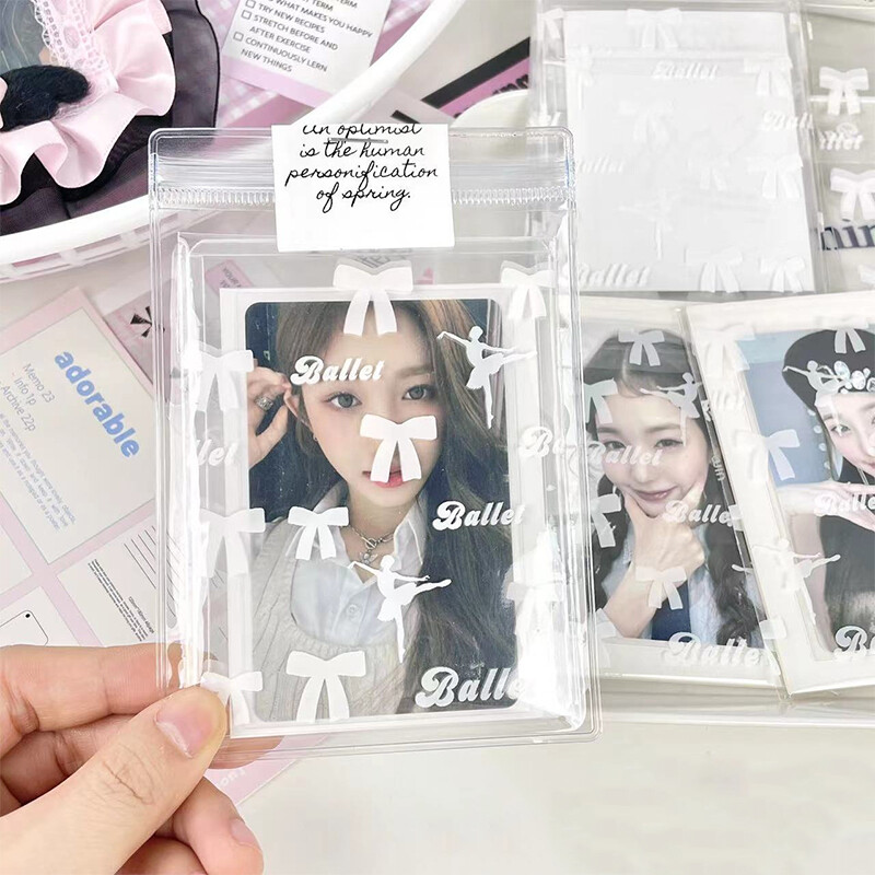10/50Pcs Transparent Kpop Card Sleeves Photocard Holder Game Card ...