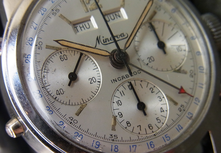 Minerva Triple Calendar Chronograph - Manual - Cal. Valjoux 723 - 1950s ...