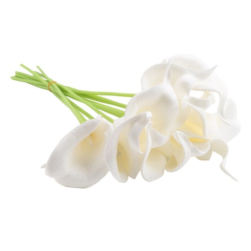 20 PièCes SéRies les Fleurs Artificielles de Lis Calla Blanc avec des MatéR7974 6133905329496 | eBay