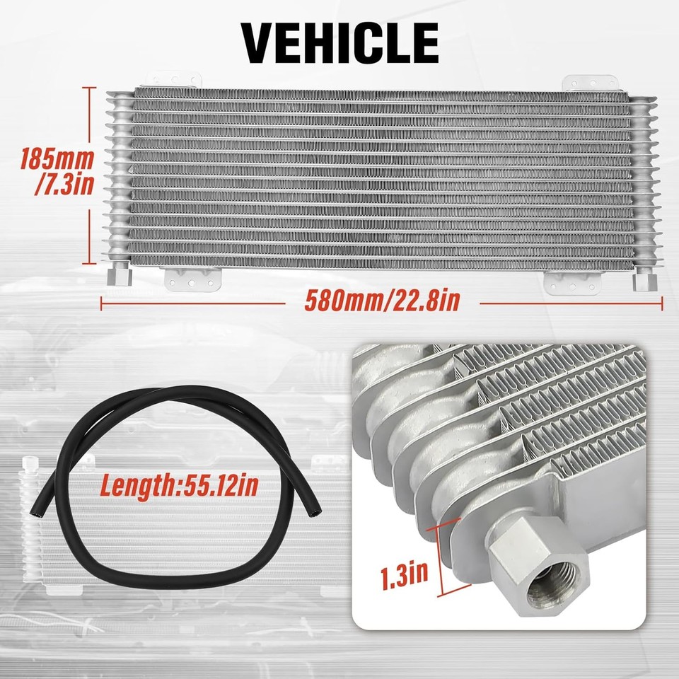 Tru Cool 40K Transmission Cooler Transmission Oil Cooler GVW Max 40,000 ...