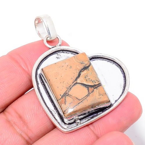 Picture Jasper - Oregon Designer Handmade 925 Sterling Silver Pendant 1 ...