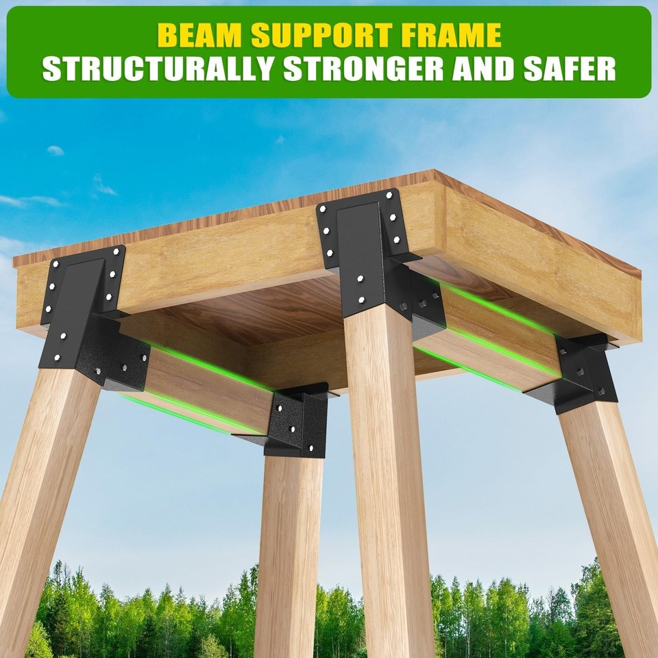 4 Pk Heavy Duty Deer Stand Brackets, 4x4 Deer Blind Brackets ...