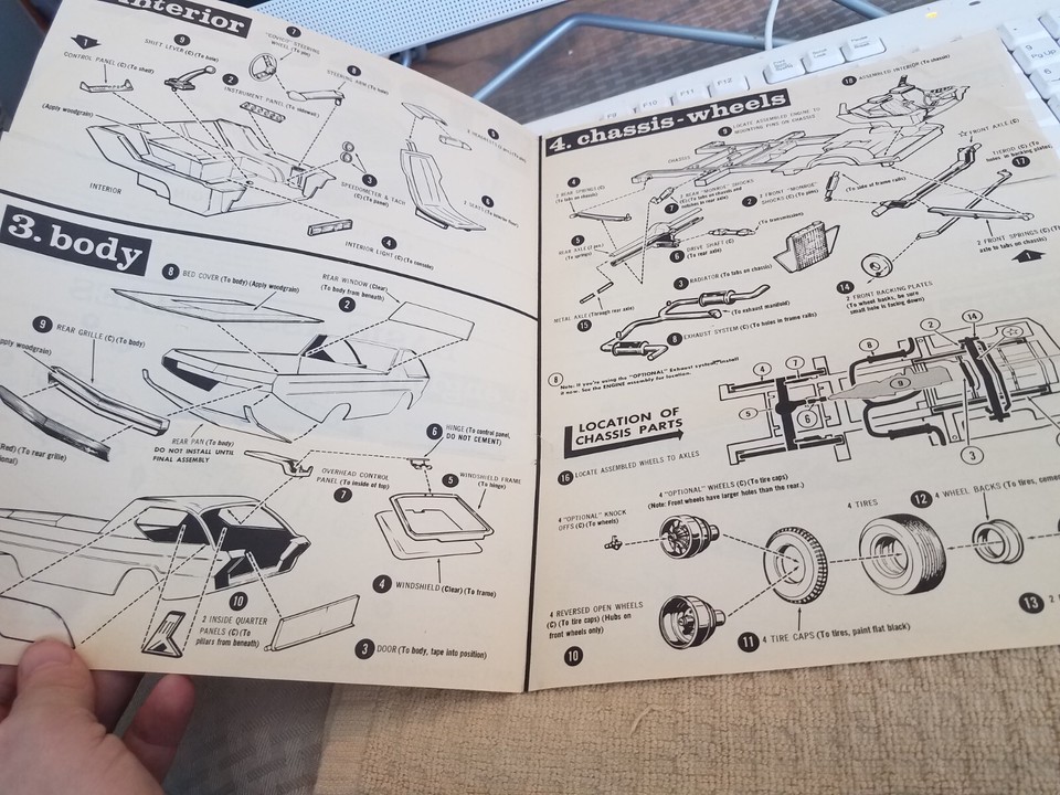 Vtg Dodge Decora Show Car Model Car Instruction Sheet AMT Co. | eBay