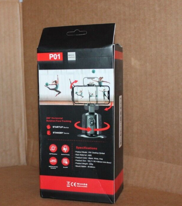 P01 Smart Face & Body Auto Tracking Phone Selfie stick Tripod for magic ...