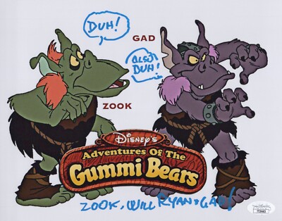 WILL RYAN Signed Adventure Gummi Bears OGRES 8x10 Photo Autograph JSA ...