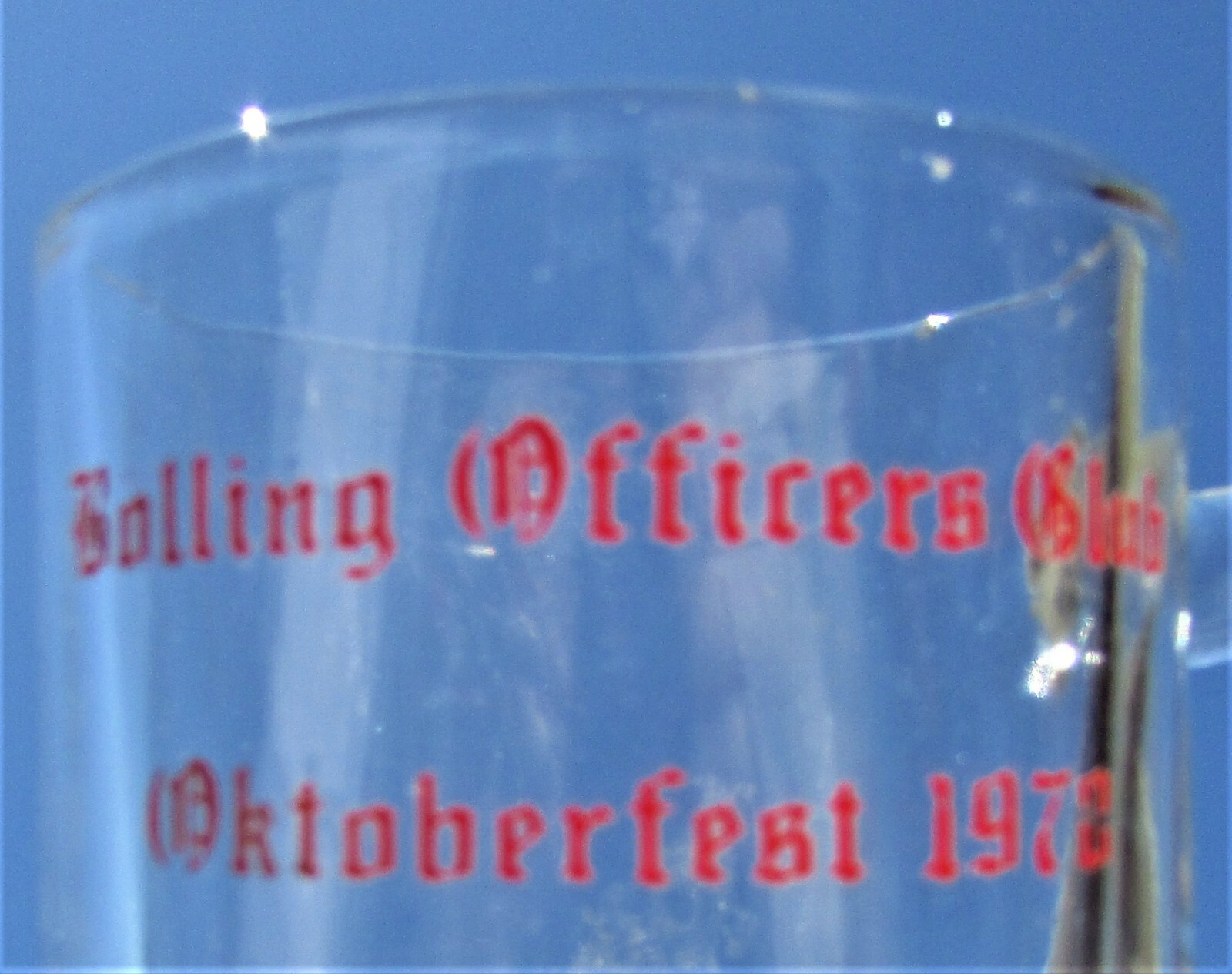 1978 Bolling Officers Club Oktoberfest Beer Glass - Bolling AFB ...