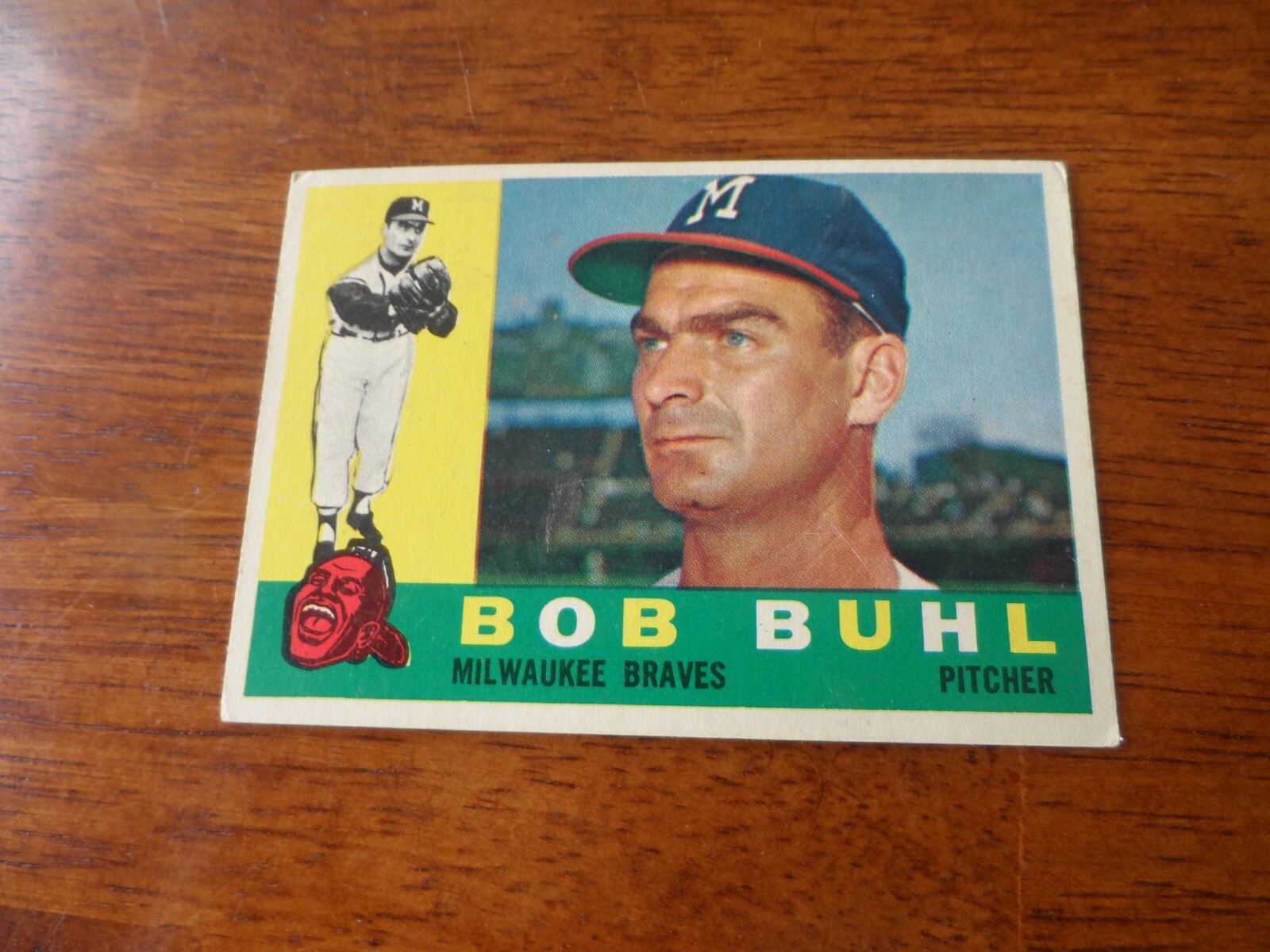 1960 TOPPS BASEBALL #374 BOB BUHL MILWAUKEE BRAVES EX K-362 | eBay