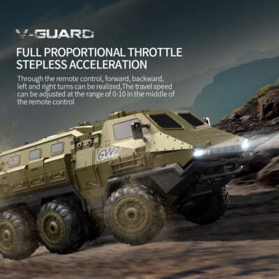 1:16Armored RC Car,6WD 360° Stunt High Speed Army Truck RC Climbing ...