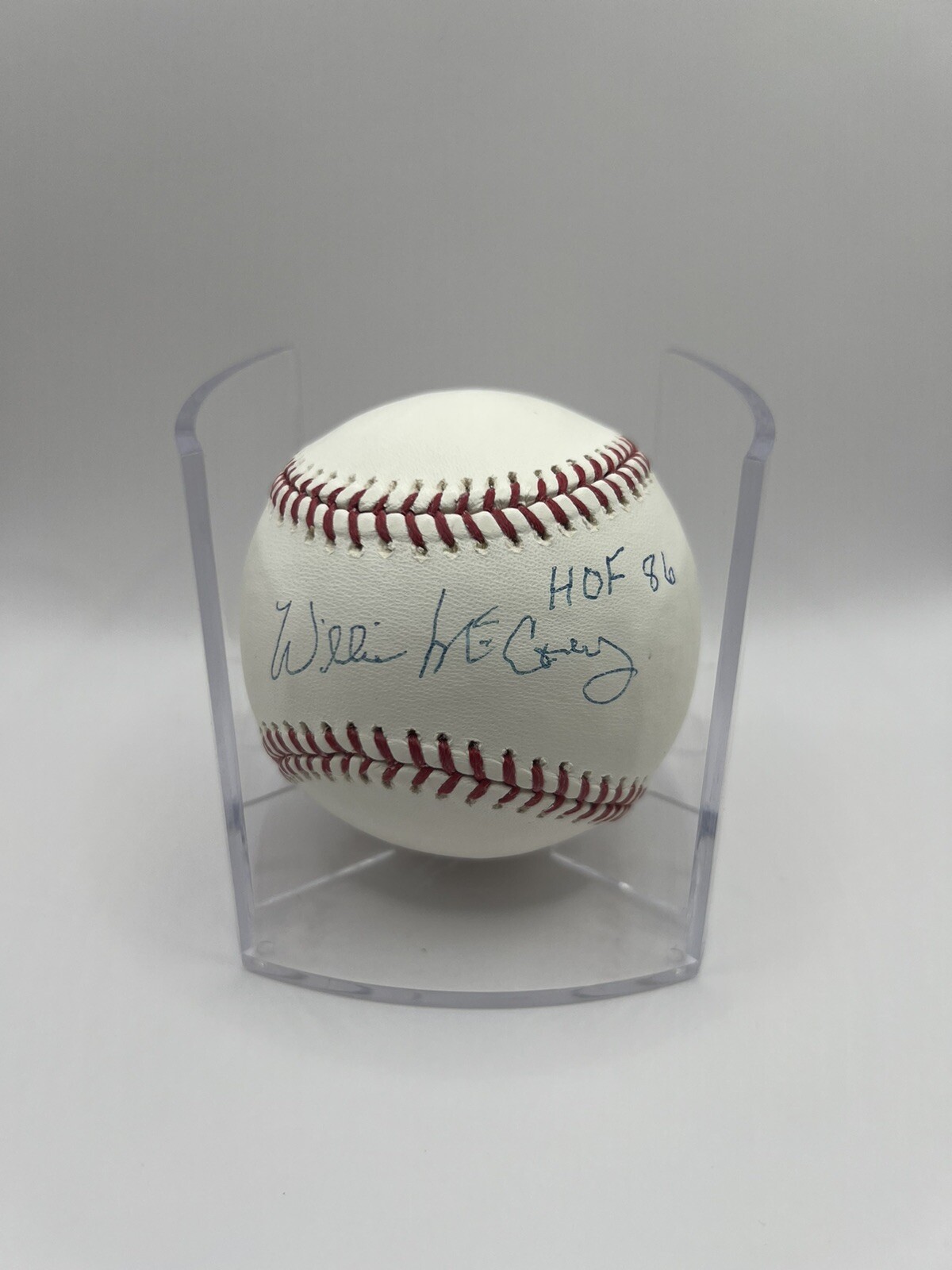 Willie McCovey Signed Official MLB Rawlings Baseball W/ Cube Beckett ...