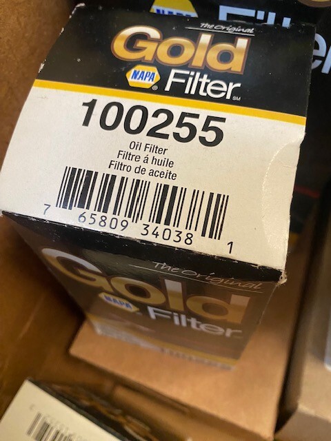 NAPA 100255 - Cross reference oil filters