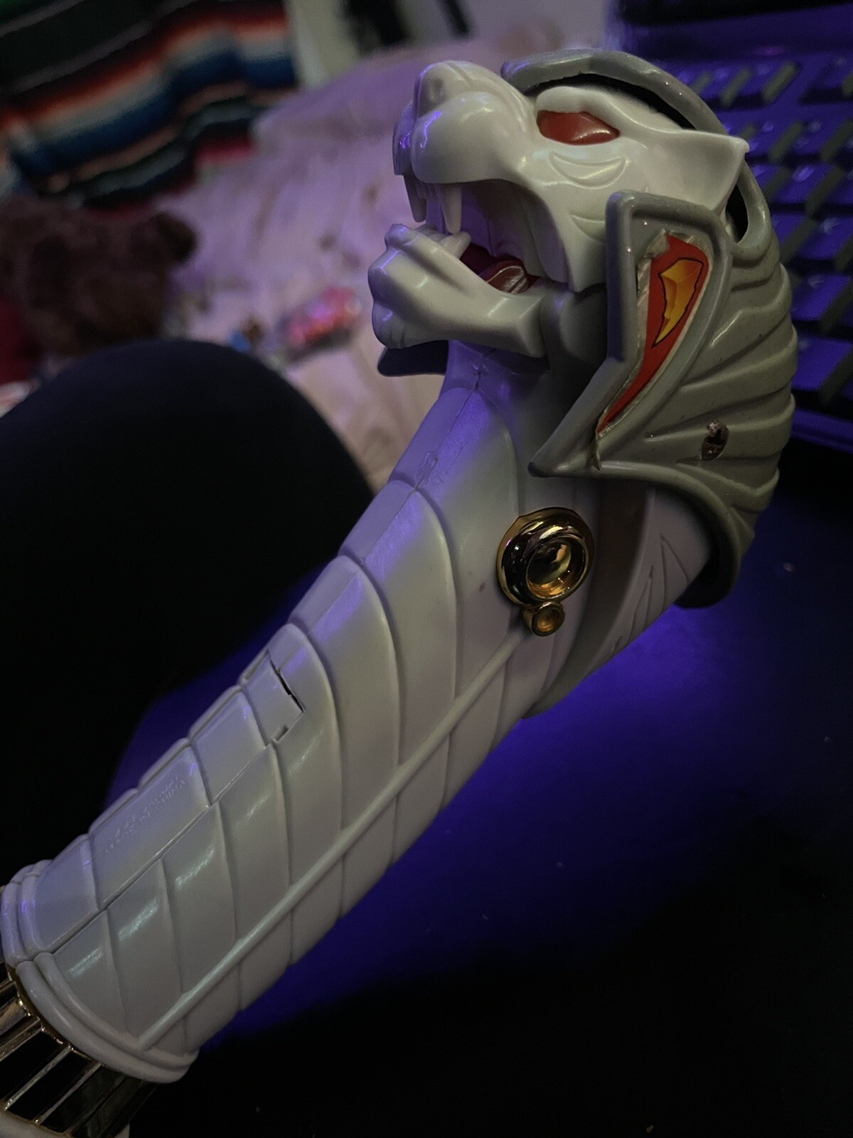 White Ranger Saba Sword 1st Edition Grey Blade Power Rangers Excellent ...