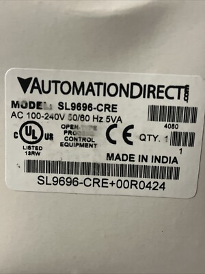 AUTOMATIONDIRECT, SL9696-CRE, TEMPERATURE CONTROLLER SOLO | eBay