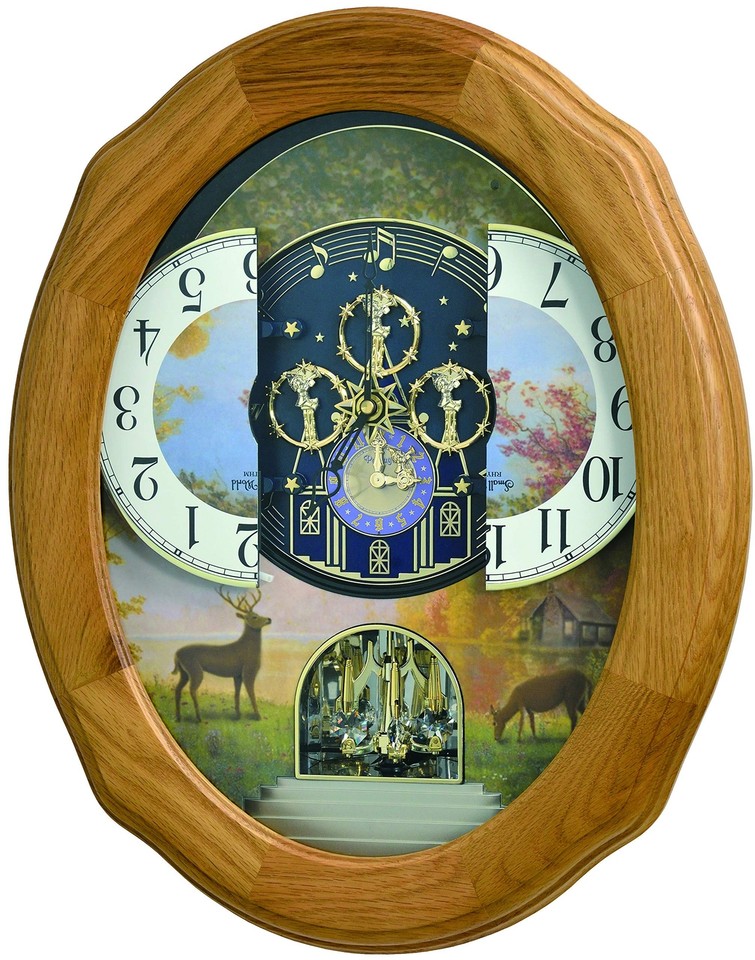 Rhythm Clocks "Joyful Sunset" Magic Clock Motion Joyful Sunset | eBay
