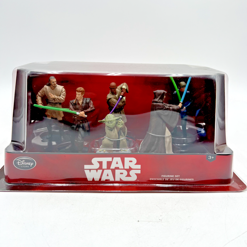 Star Wars Jedi 6 Pcs Fighters Action Figurine Set Disney Store Unopened ...