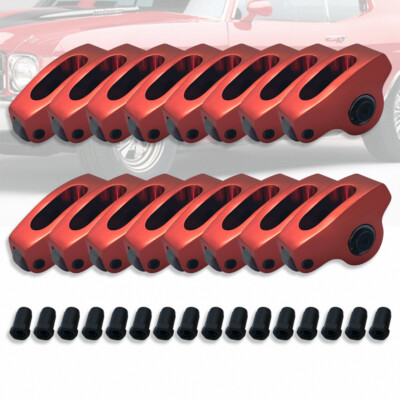 1.5 Ratio 7/16" Aluminum Roller Rocker Arms Kit Fits SBC 327 350 400 ...