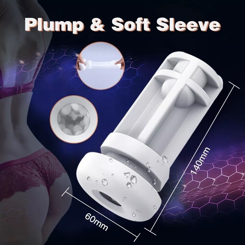 Male Masturbater Automatic Telescopic Cup Men Oral Sex Toy Masterbator