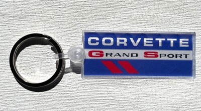 Grand Sport Corvette Key Ring Key Chain | Acrylic | 2 in x 1 in | USA ...