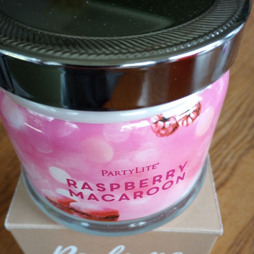 Partylite Raspberry Macaroon 3-Wick Jar Candle 13.2 oz NIB | eBay