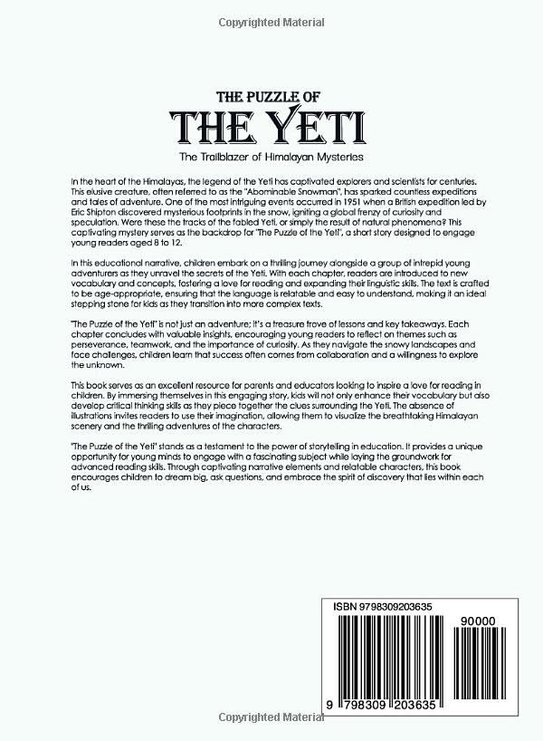 The Puzzle of the Yeti Science For Kids: The Trailblazer of Himalayan ...
