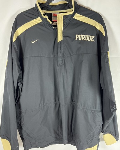 Vtg Nike Storm Fit Purdue Boilermakers 1/4 Zip Windbreaker Jacket Sz XL ...