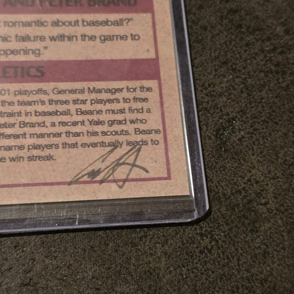 Moneyball Billy Beane & Peter Brand Art Print Card by Cuyler Smith Brad ...