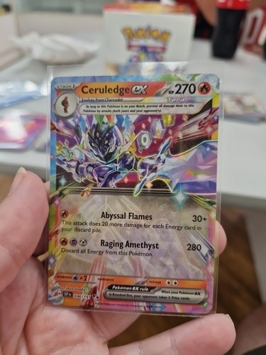 🔥 Ceruledge EX Double Rare Holo 036/191 Surging Sparks Pokemon TCG Near ...
