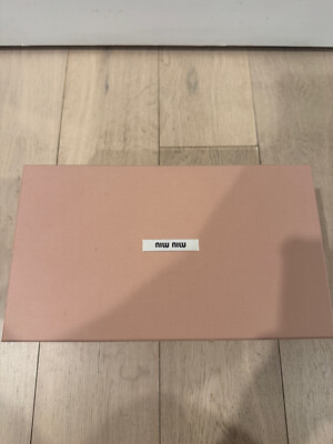 Authentic Miu Miu Empty Pink Gift Box 12" x 7" x 4.5" | eBay